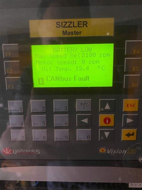 CANbus Fault In Vision230 Vision Samba PLC HMI Controllers