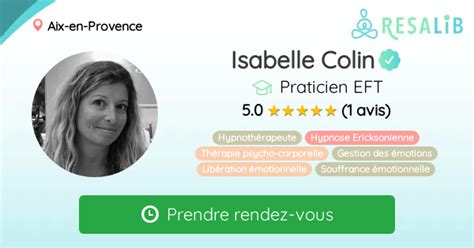 Isabelle Colin Praticien Eft à Aix En Provence Resalib