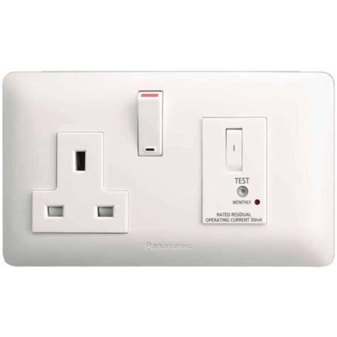 WSBC W RCD SOCKET Panasonic Ecolux