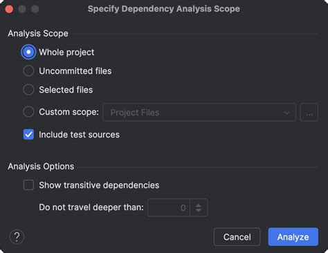 Dependencies Analysis Intellij Idea Documentation
