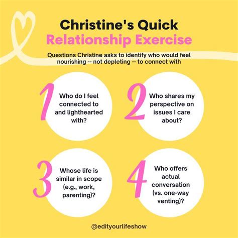 Relationship Exercise Relationship Exercises Life Relationship
