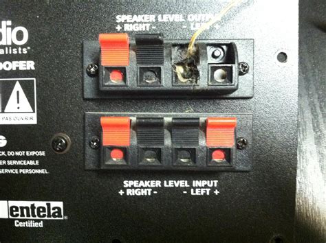 PSW Broken Speaker Connectors Polk Audio