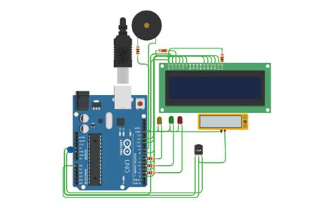 Circuit Design Temp Monitor Tinkercad
