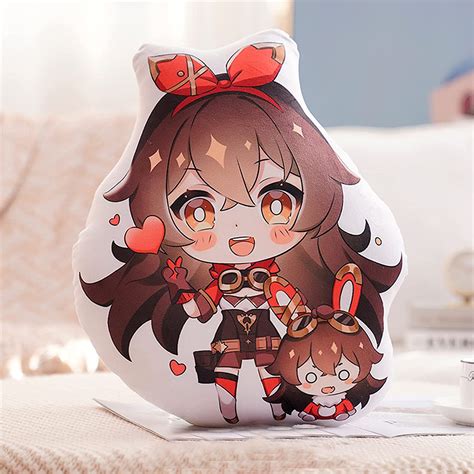 Amazon Com Motao Genshin Impact Plush Throw Pillow Zhongli Xiao Double Sided Printed Soft
