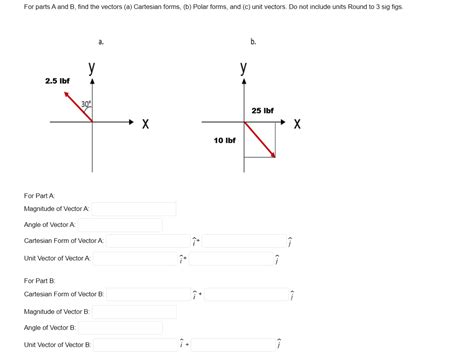 Solved For Parts A And B Find The Vectors A Cartesian Chegg