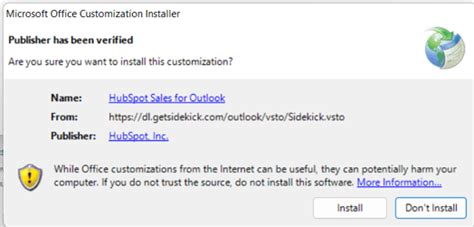 Connecting Hubspot Add On For Microsoft Outlook