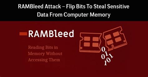 Rambleed Attack Flip Bits To Steal Sensitive Data From Computer Memory Computer Memory