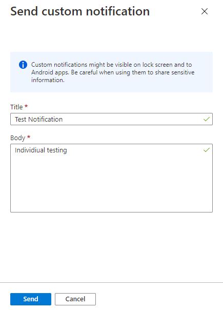 Custom Notifications Using Intune
