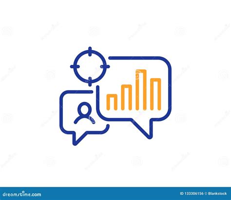 Seo Statistics Line Icon Search Engine Optimization Sign Vector Stock Vector Illustration Of