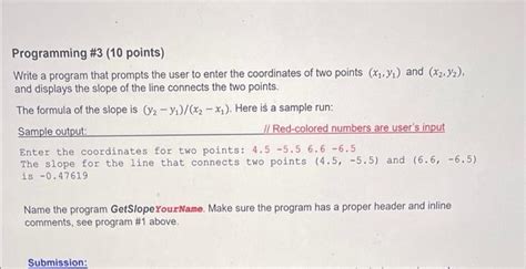 Solved Programming 3 10 Points Write A Program That