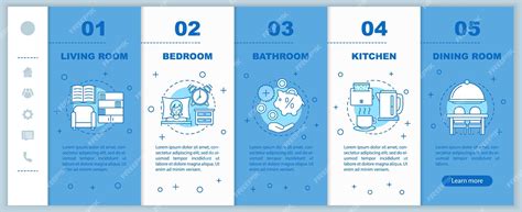 Premium Vector Interior Design Onboarding Mobile Web Pages Vector Template Responsive