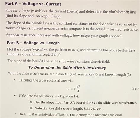 Solved Part A Voltage Vs Current Plot The Voltage Chegg Com