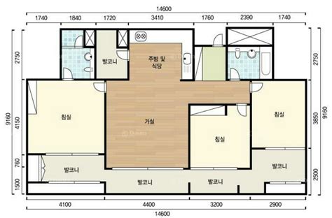 34평 아파트 상위 1 평면도 Mlbpark
