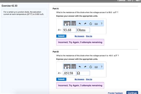 Solved For A Certain P N Junction Diode The Saturation