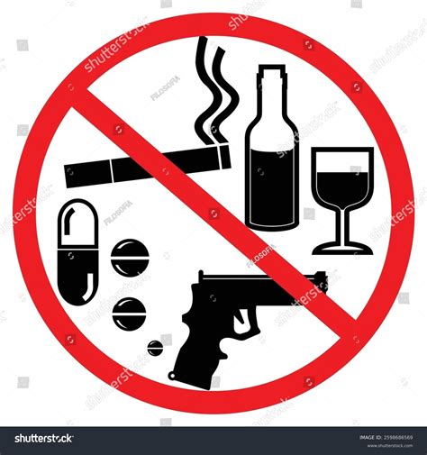 Notice No Smoking No Drugs No Stock Vector Royalty Free 2598686569 Shutterstock
