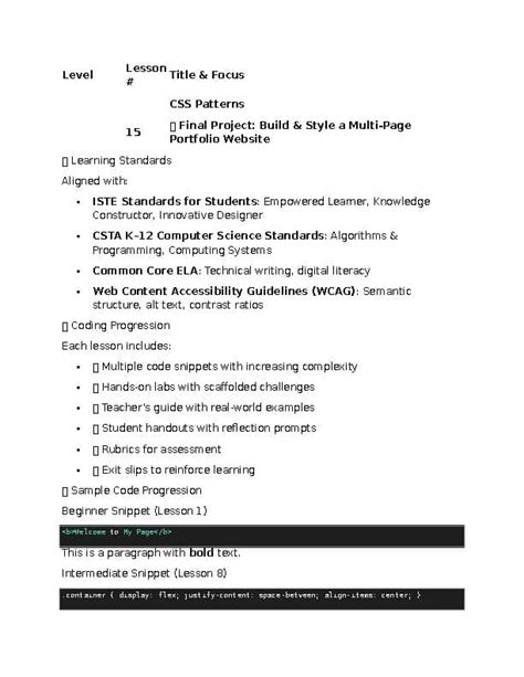 From Tags To Transforms A 5 Lesson Advanced Journey Into Html And Css