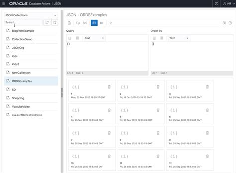 Working With Json In Sql Developer Web