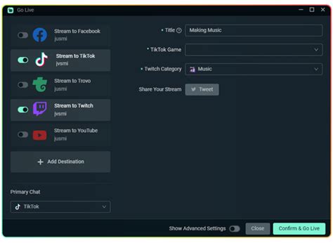 Stream On TikTok From PC