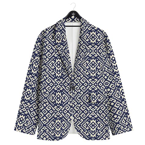 Navajo Native Indian Print Pattern Mens Sport Coat