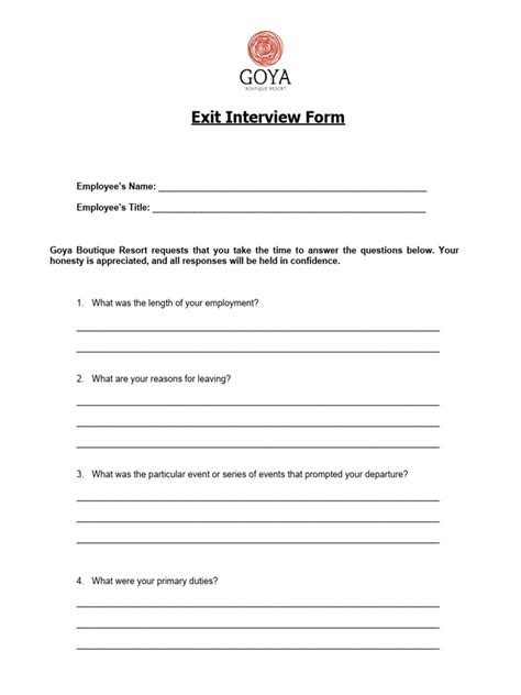 Exit Clearance Form Pdf