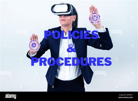 Text Showing Inspiration Policies Procedures Concept Meaning List Of Rules Defines Customer And