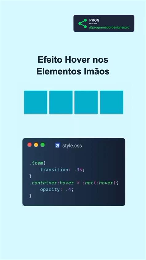 Douglas Programação • Frontend On Instagram Efeito Hover Css