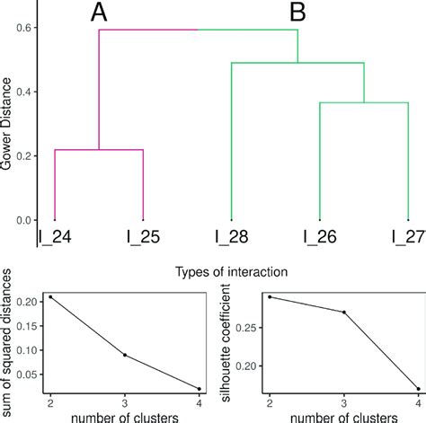 Interaction Support Of Resources First Row Dendrogram Of Interaction