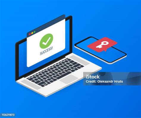 듀오 인증 개념 배너 텍스트 장소입니다 웹 배너 인포 그래픽 영웅 이미지에 대 한 사용할 수 있습니다 벡터 일러스트입니다 개념에 대한 스톡 벡터 아트 및 기타 이미지