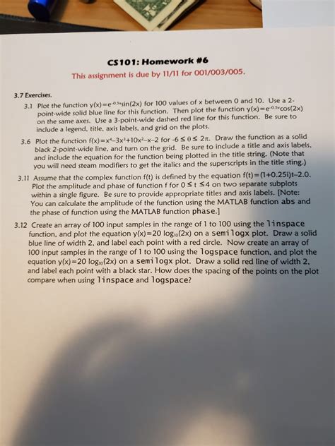 Solved CS101 Homework 6 This Assignment Is Due By 11 11 Chegg Com