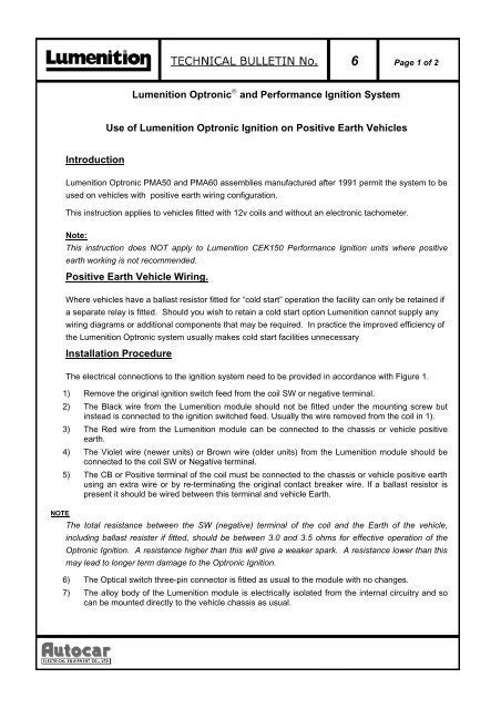 Technical Bulletin No 6 Newtronic