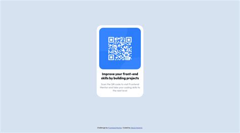 Frontend Mentor Responsive Card Qr With Bootstrap Coding Challenge Solution