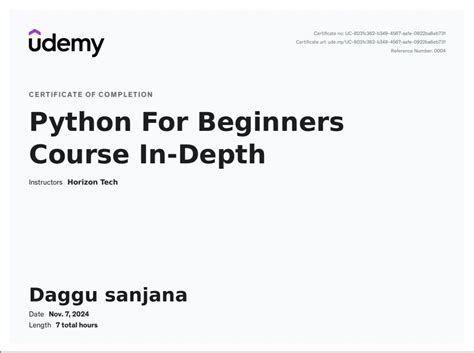 Daggu Sanjana On Linkedin Python Udemy Learning Programming