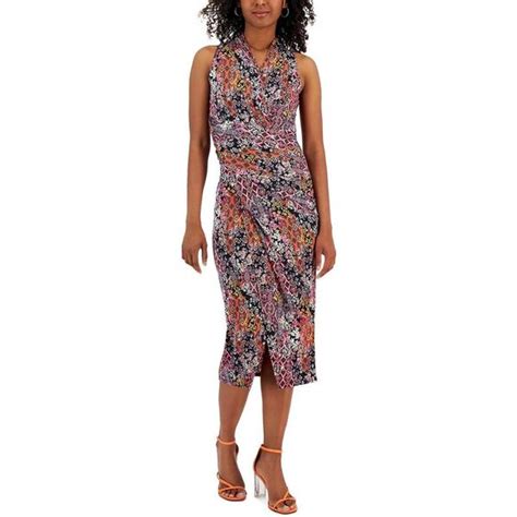 Rachel Rachel Roy Dresses Rachel Rachel Roy Womens Purple Midi Faux