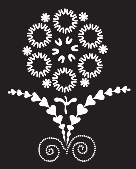 23 Lan5 Daisy Stencil Library