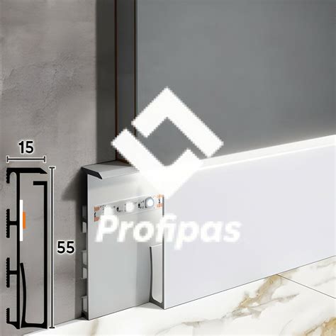 Тіньові плінтуси — Алюмінієві плінтуси прихованого монтажу — Profipas