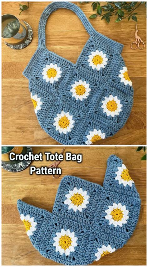 Daisy Granny Square Crochet Bag Pattern Crochet Kingdom