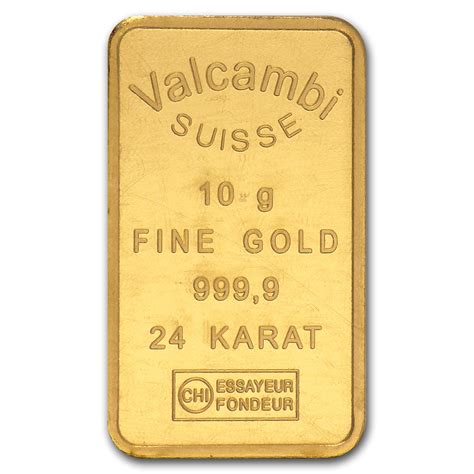 10 Gram Gold Bar Brand Name W Assay Card Ebay