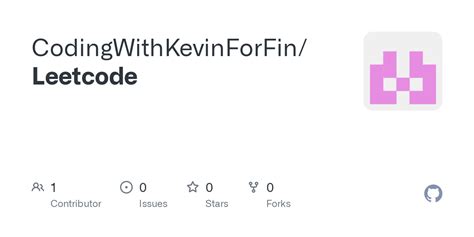 github codingwithkevinforfin leetcode