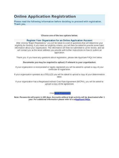 Online Application Registration Disclaimer Step 1 Of 4 Doc Template