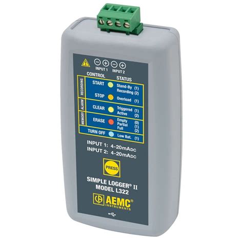 AEMC DUAL 4 20MA LOOP CURRENT SIMPLE LOGGER II