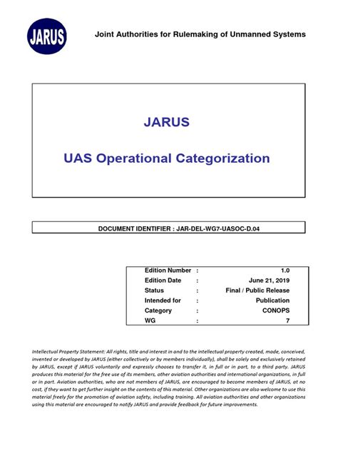 Jar Doc 09 Uas Operational Categorization Pdf Unmanned Aerial Jar Doc 09 Uas Operational Categorization Pdf Unmanned Aerial
