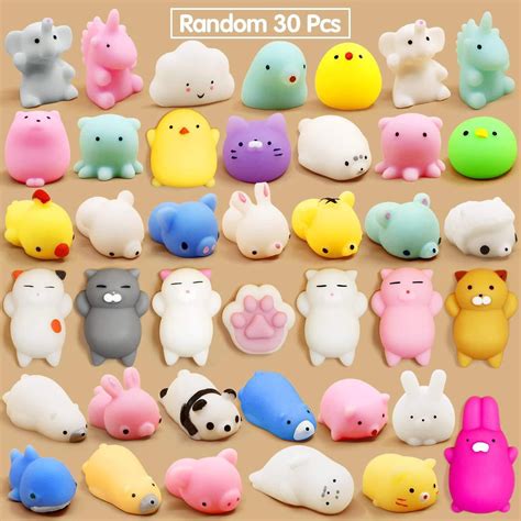 30pcs Mochi Squishies Toys Style Random Kawaii Squishies Toys Party