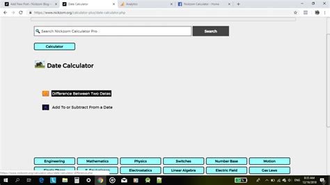 How To Calculate The Difference Between Two Dates Nickzom Calculator