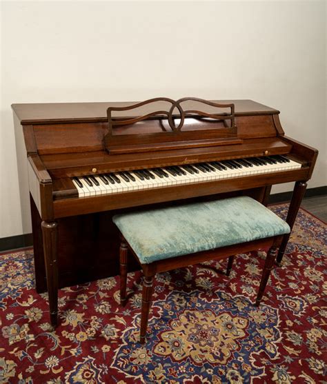 Acrosonic By Baldwin Spinet Piano Satin Walnut Sn 518310alamo Music Centerbaldwinupright Pianos