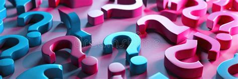 sea of question marks in a cool color palette illustrating the quest