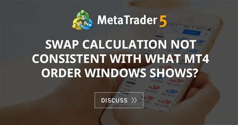 Swap Calculation Not Consistent With What Mt4 Order Windows Shows Take Profit Mql4 And