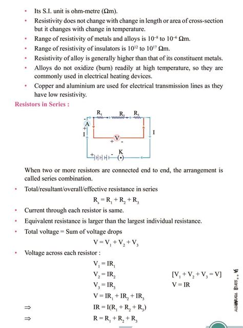 Class 10 Science Notes For Electricity Pdf Study Material Artofit