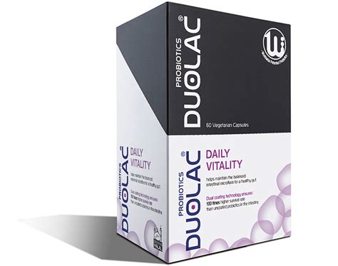 Duolac Daily Vitality Worldwide Patented Dual Coating Probiotics