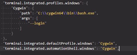 Integrated Terminal Not Defaulting Correctly On Startup Cygwin Issue Microsoft