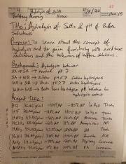 Chem1b Lab 4 Hydrolysis Of Salts Pdf Course Hero